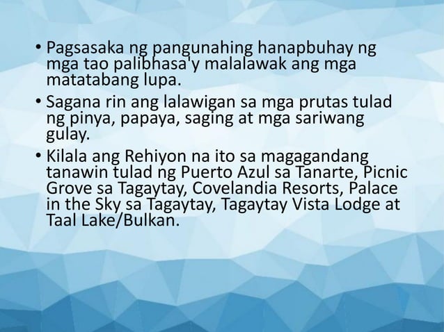 Rehiyon IV-A: CALABARZON | PDF