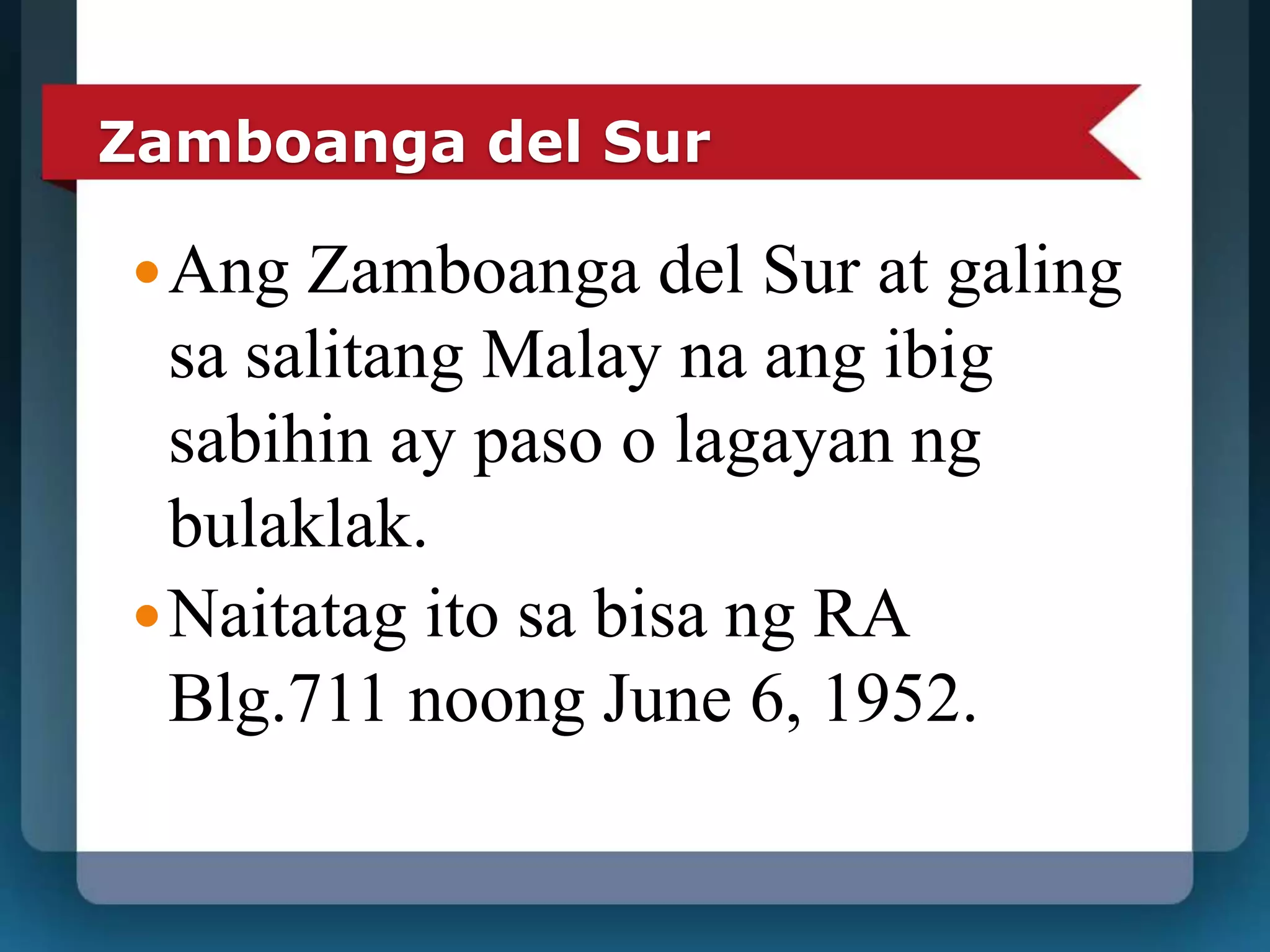 Rehiyon IX( lalawigan, kasaysayan, laki at populasyon) | PPTX