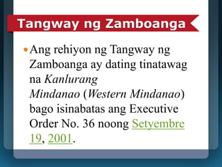 Rehiyon IX( lalawigan, kasaysayan, laki at populasyon) | PPTX