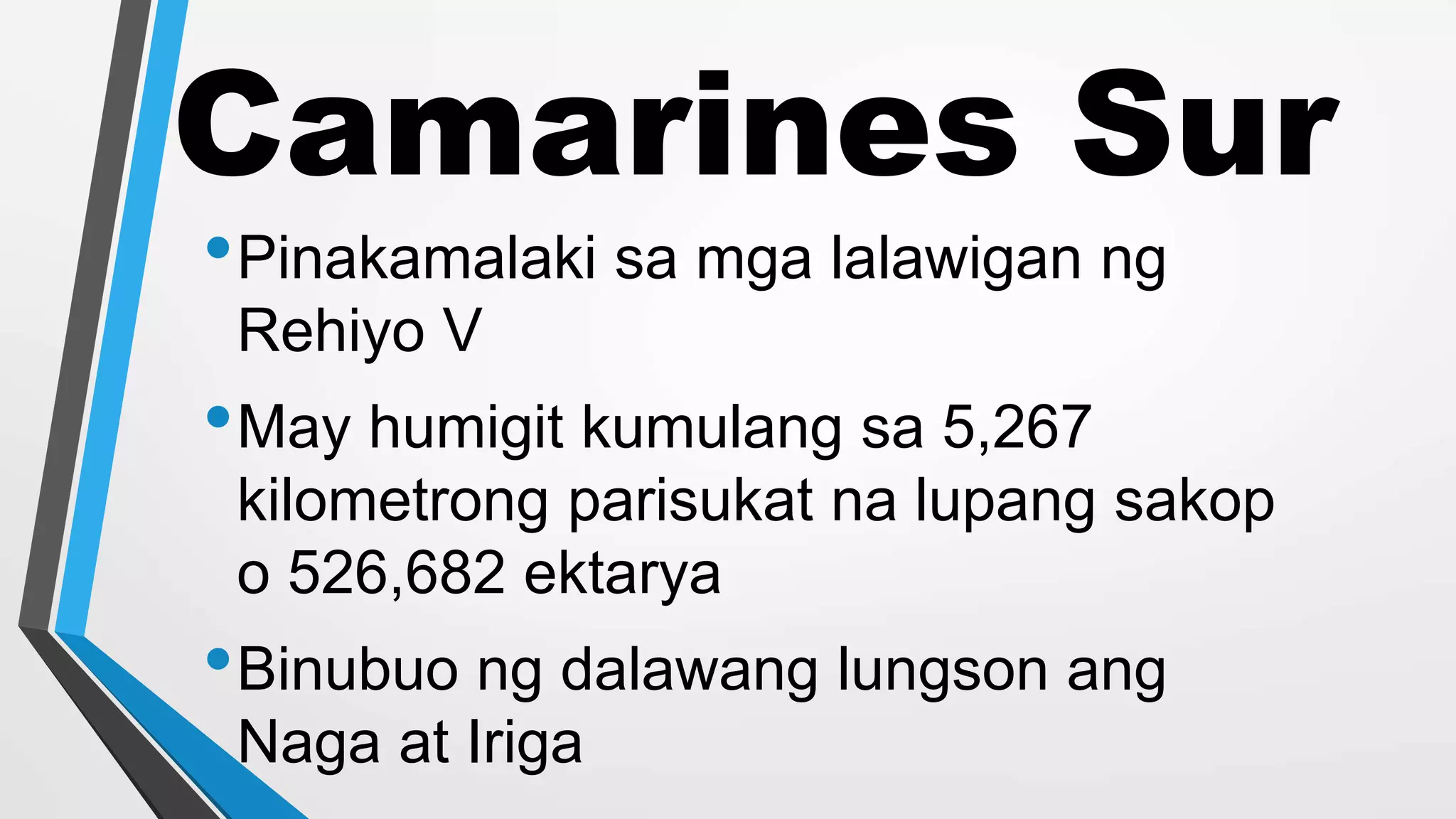 Rehiyon v rehiyon-ng-bicol | PPTX