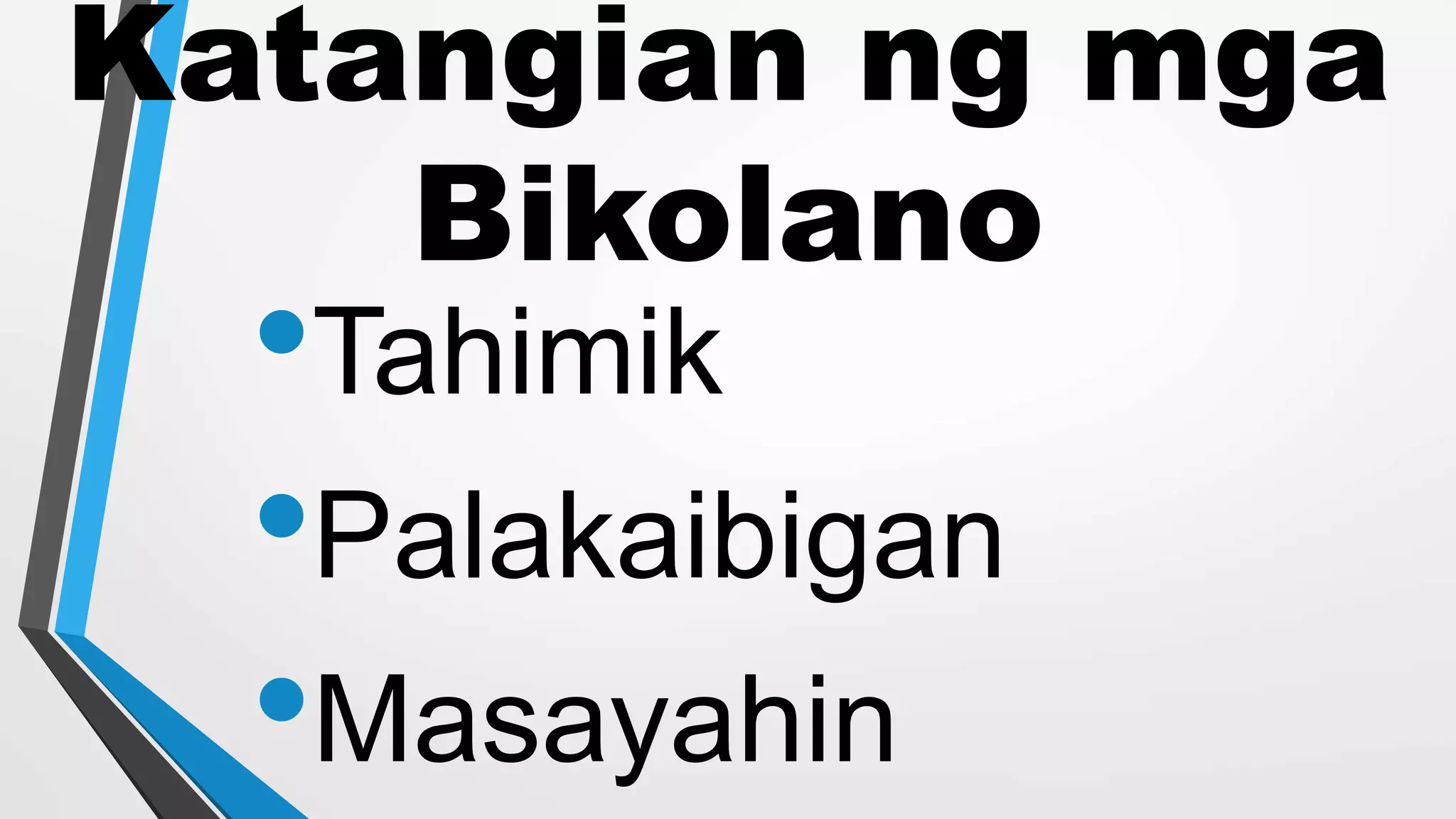 Rehiyon v rehiyon-ng-bicol | PPTX