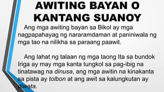 Rehiyon v rehiyon-ng-bicol | PPTX