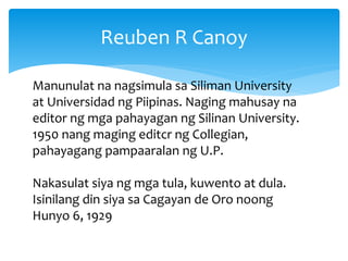 Panitikan o literatura ng Rehiyon X | PPTX