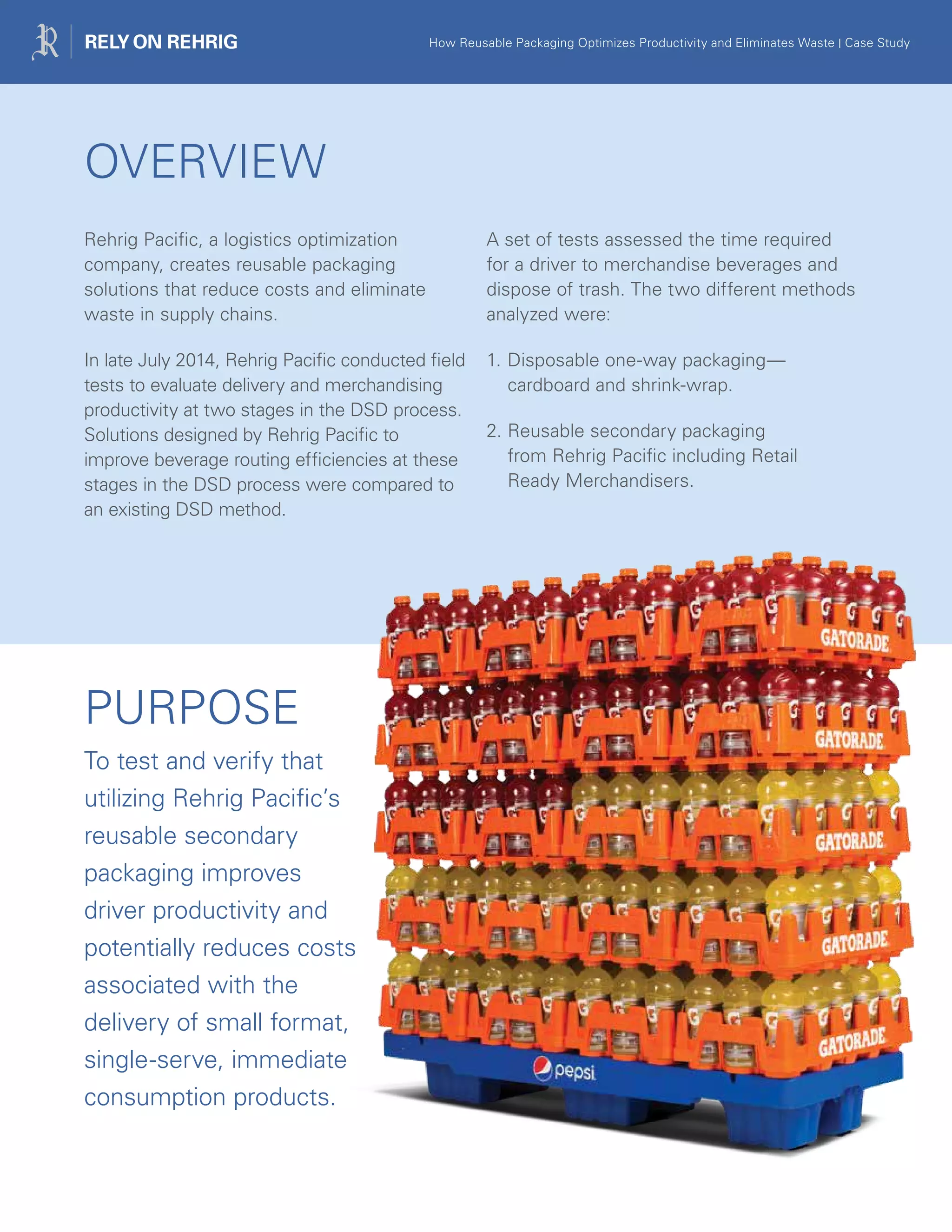 Reusable vs. One Way Packaging | PDF