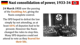Consolidation of Nazi Power - Reichstag's fire, February decrees ...