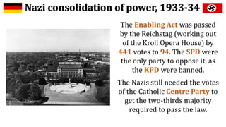 Consolidation of Nazi Power - Reichstag's fire, February decrees ...
