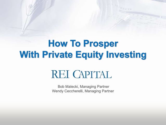 REI Capital Presentation 1 | PPT