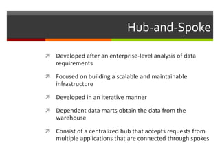 Hub and soke architecture datawarehouses | PPTX | Databases | Computer ...