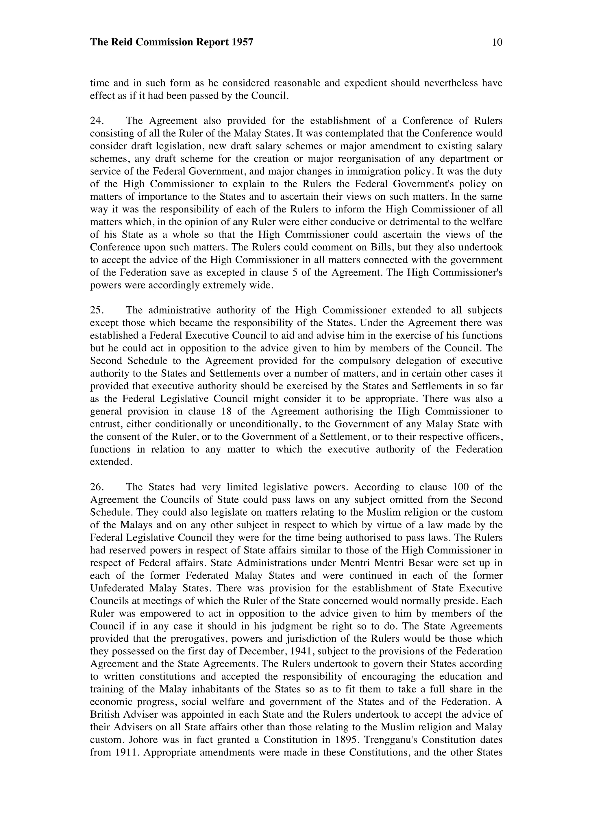 The Reid Commission Report 1957 | PDF