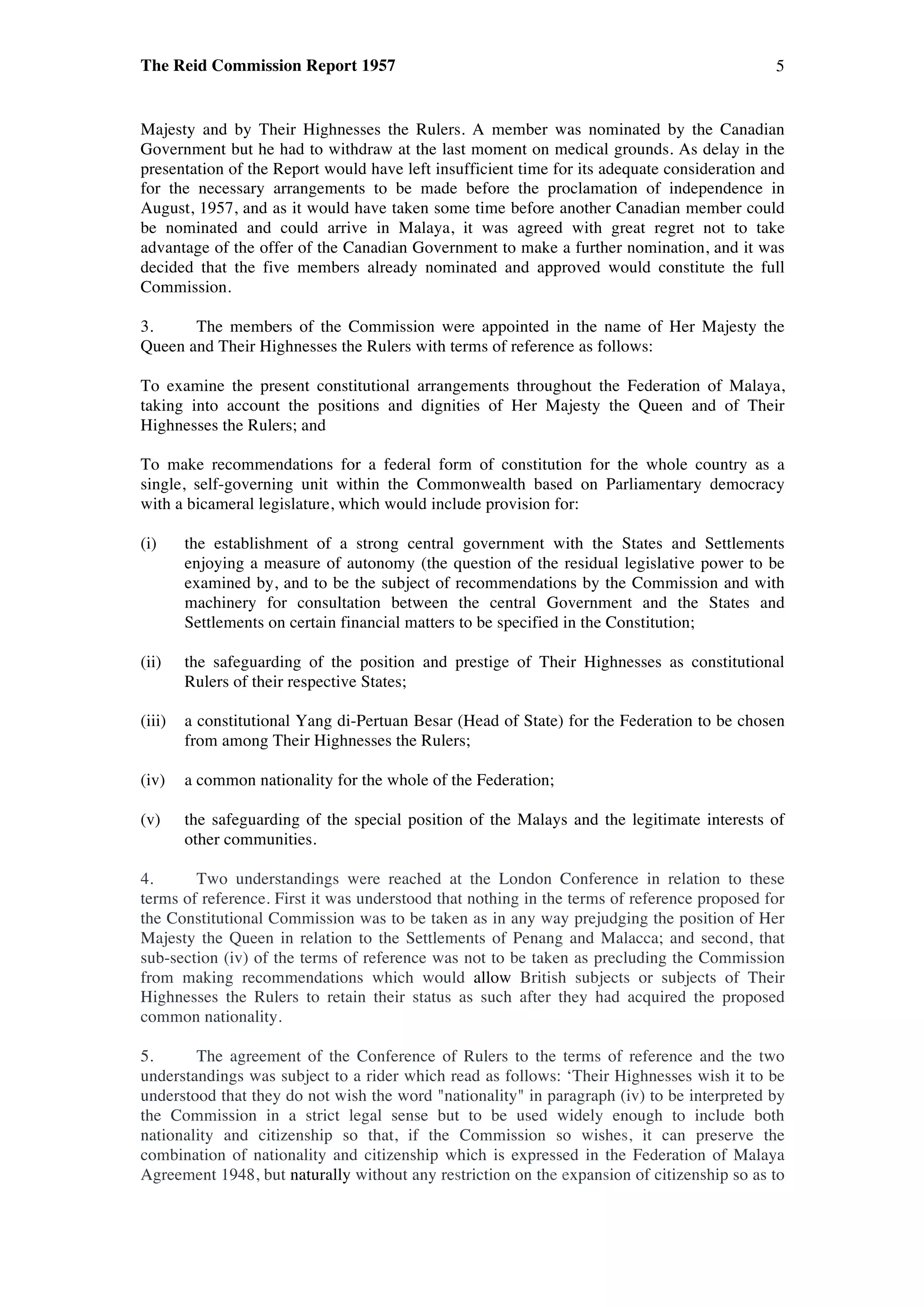 The Reid Commission Report 1957 | PDF