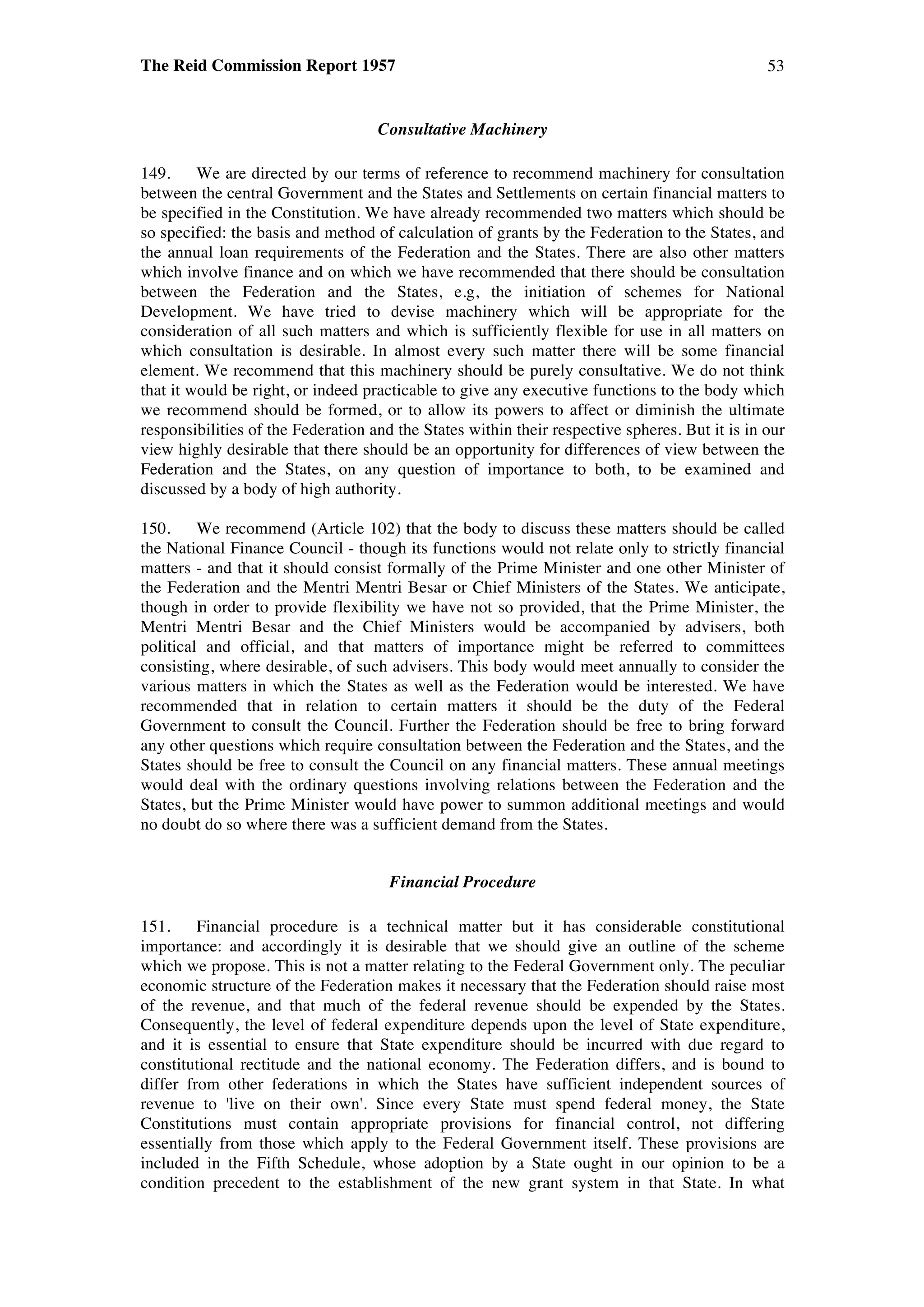 The Reid Commission Report 1957 | PDF