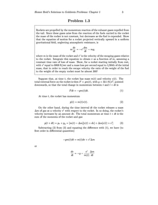 Reid Goldstein classical mechanics solution | PDF