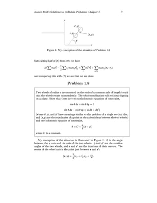 Reid Goldstein classical mechanics solution | PDF