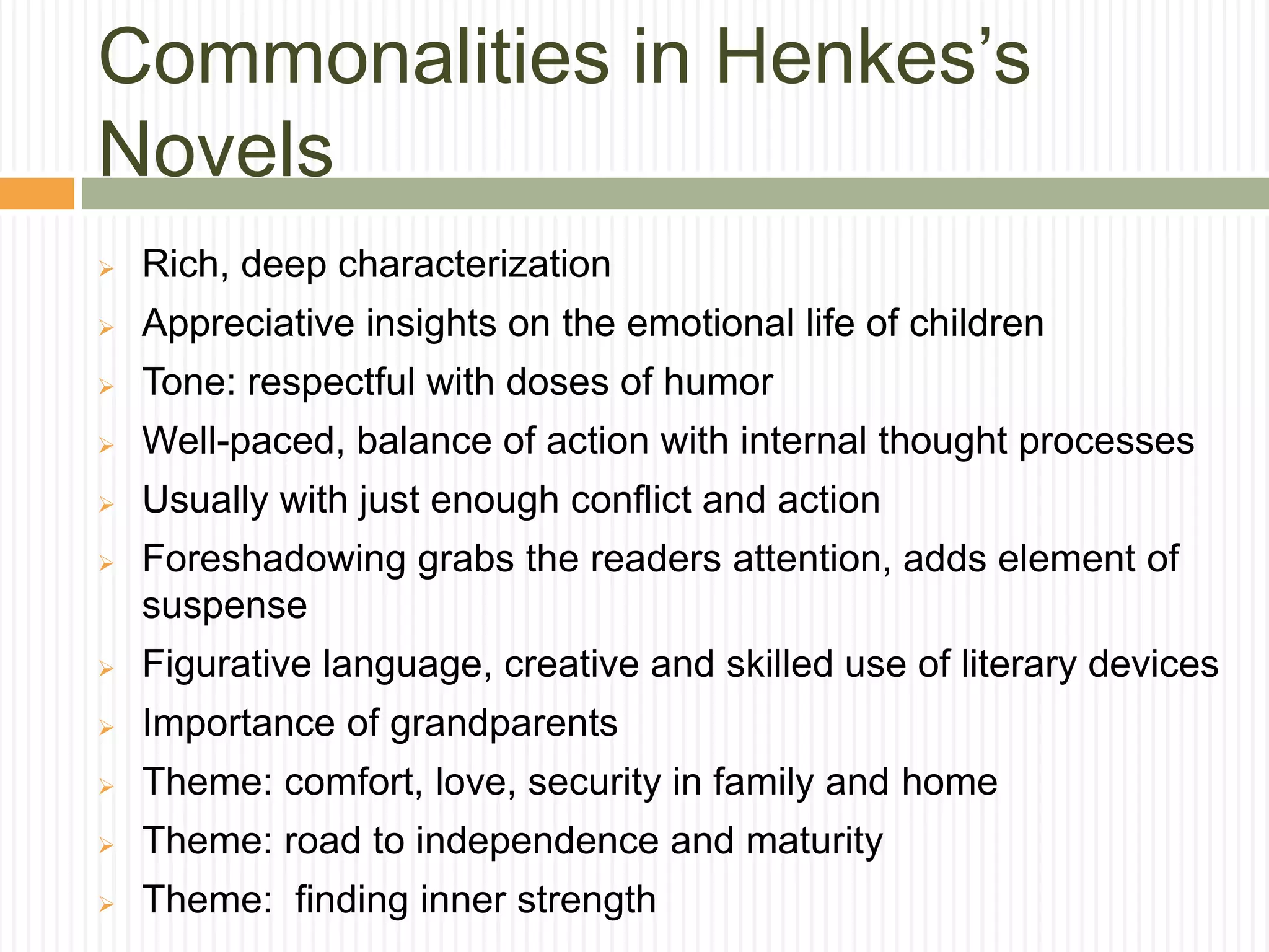 Kevin Henkes Author Study by Kate Reid | PPTX