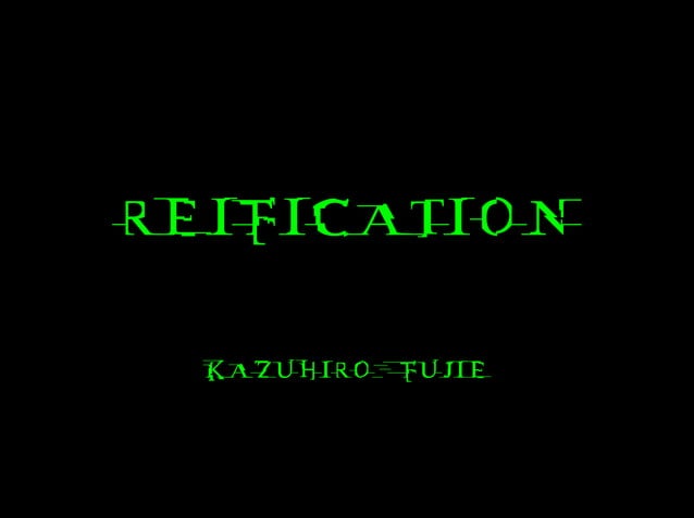 Reification | PPT