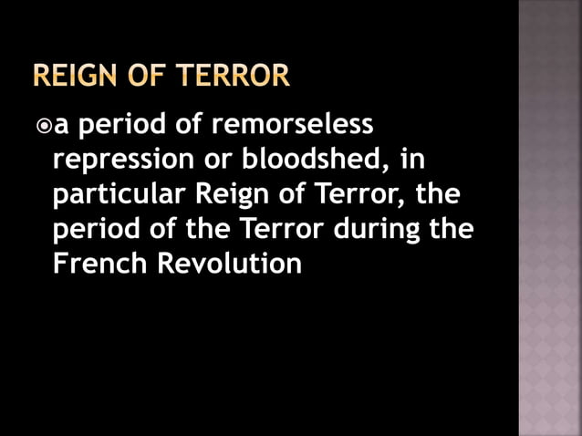 Reign of terror mini q | PPT