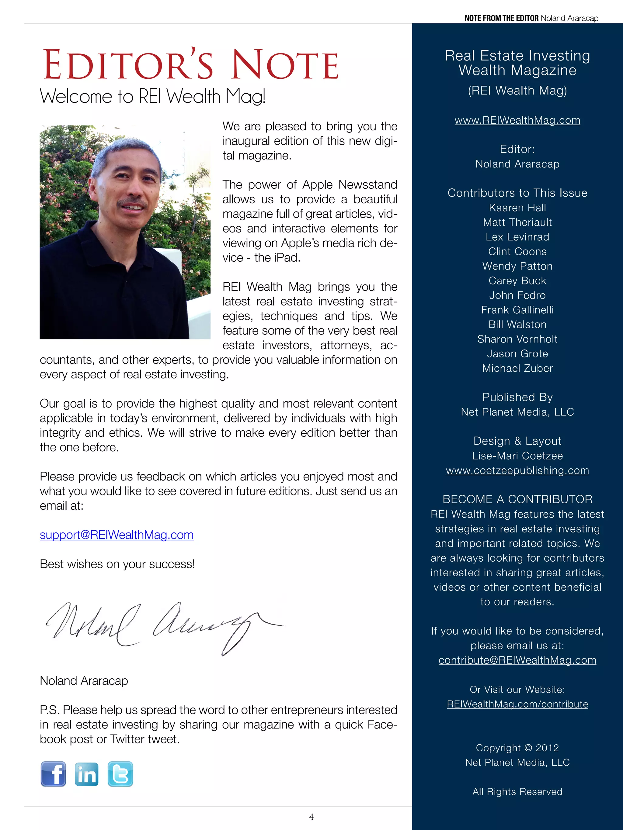 REI Wealth Magazine is HERE for FREE!!! | PDF