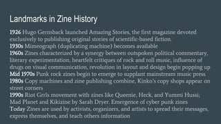 Zines as a Means: Using Alternative Publishing as a Health Resource and ...