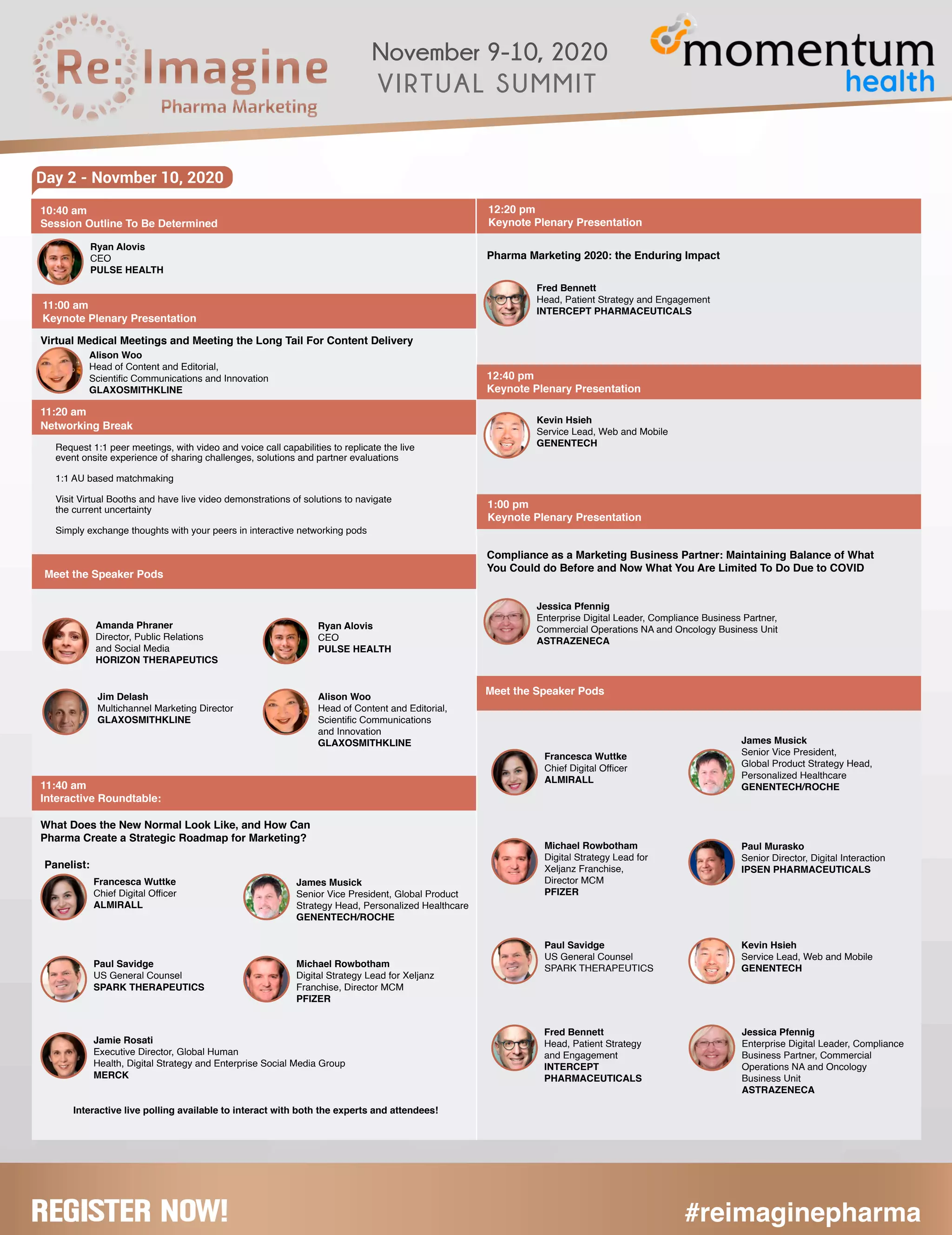 Re:Imagine Pharma Marketing - Agenda at a Glance | PDF