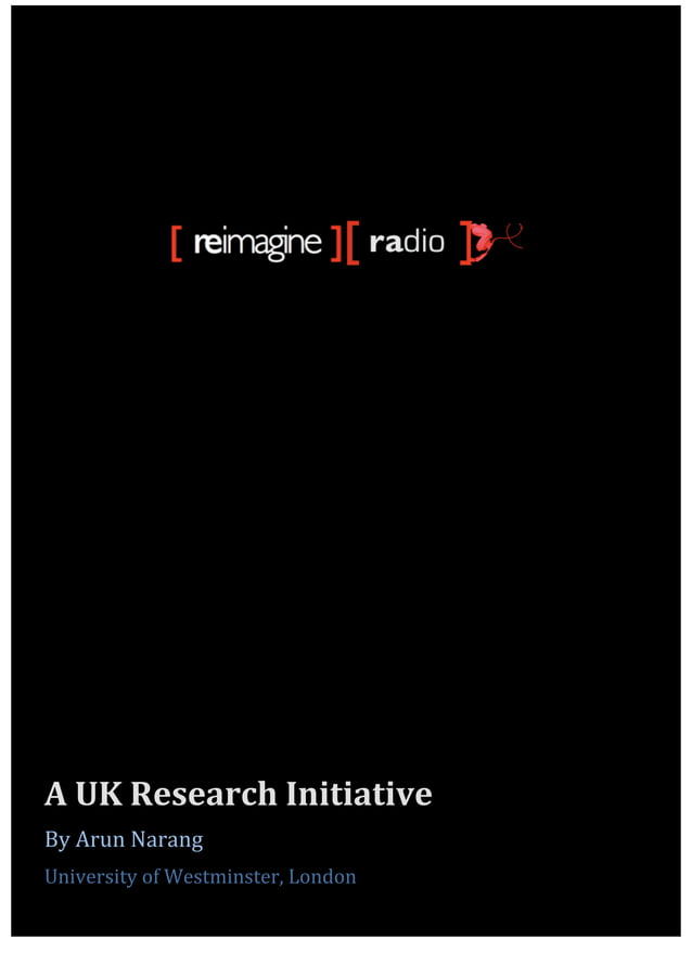 Reimagine Radio | Research Outline | PDF | Digital Audio | Computer ...