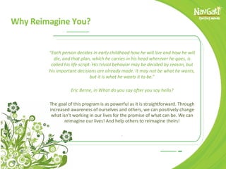 Reimagine You, course in Transactional Analysis | PDF | Education