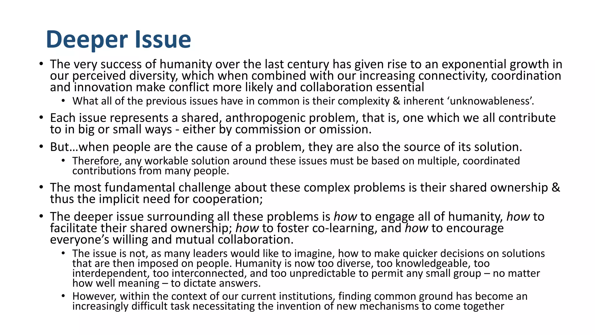 Reimagining Global Governance | PPT