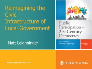 Reimagining Local Government slides | PPTX