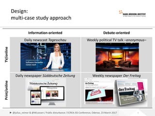 Reimer & Loosen (2017): Public Disturbance. Irritations of the ...
