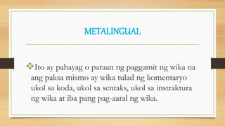 ANTAS NG WIKA | PPTX