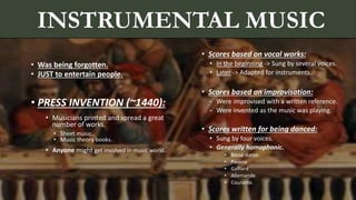 Music in the Renaissance period | PPT