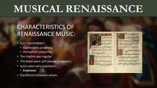 Music in the Renaissance period | PPT