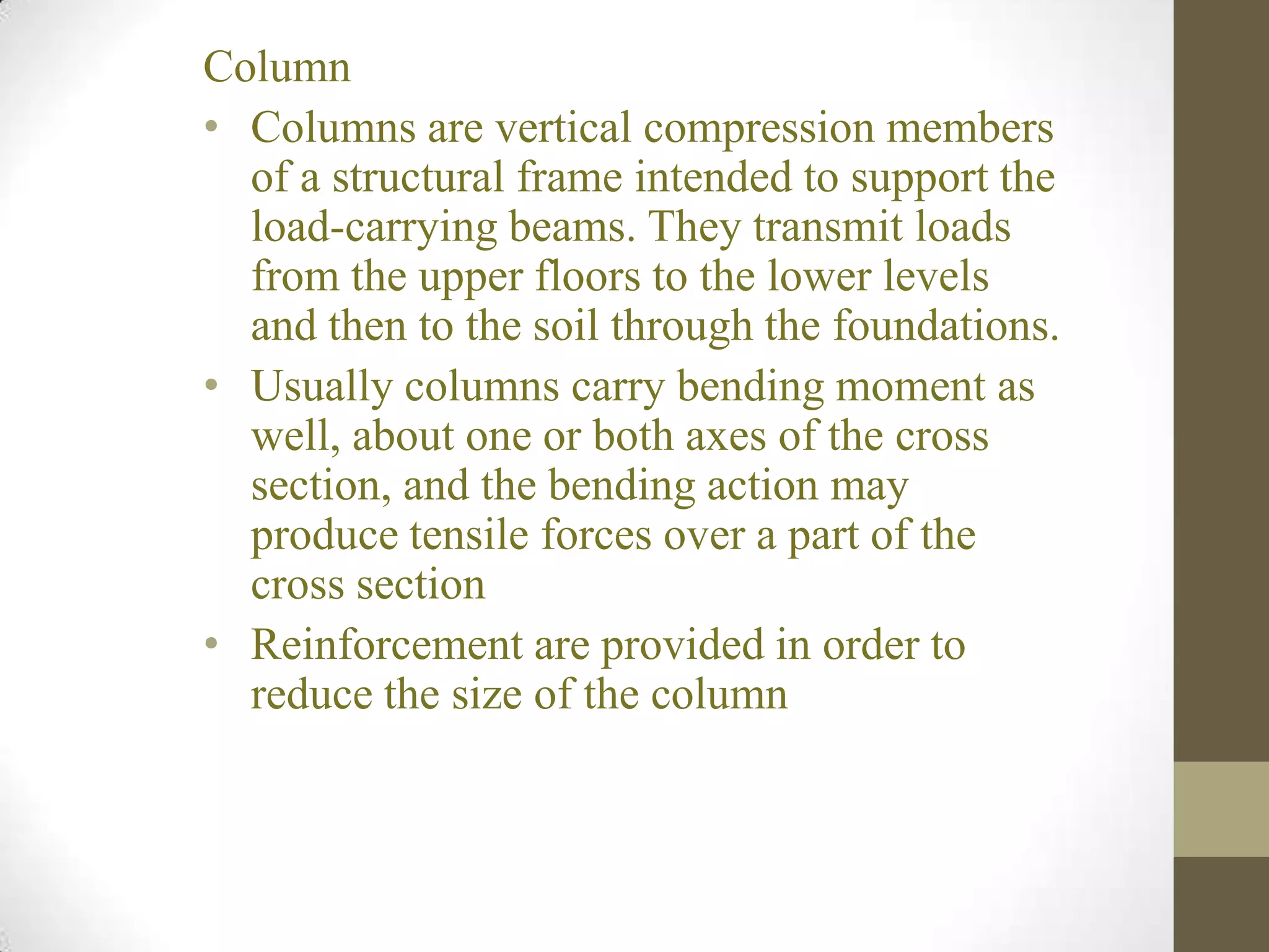 Reinfocing details of column | PPTX