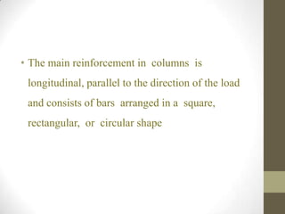 Reinfocing details of column | PPTX