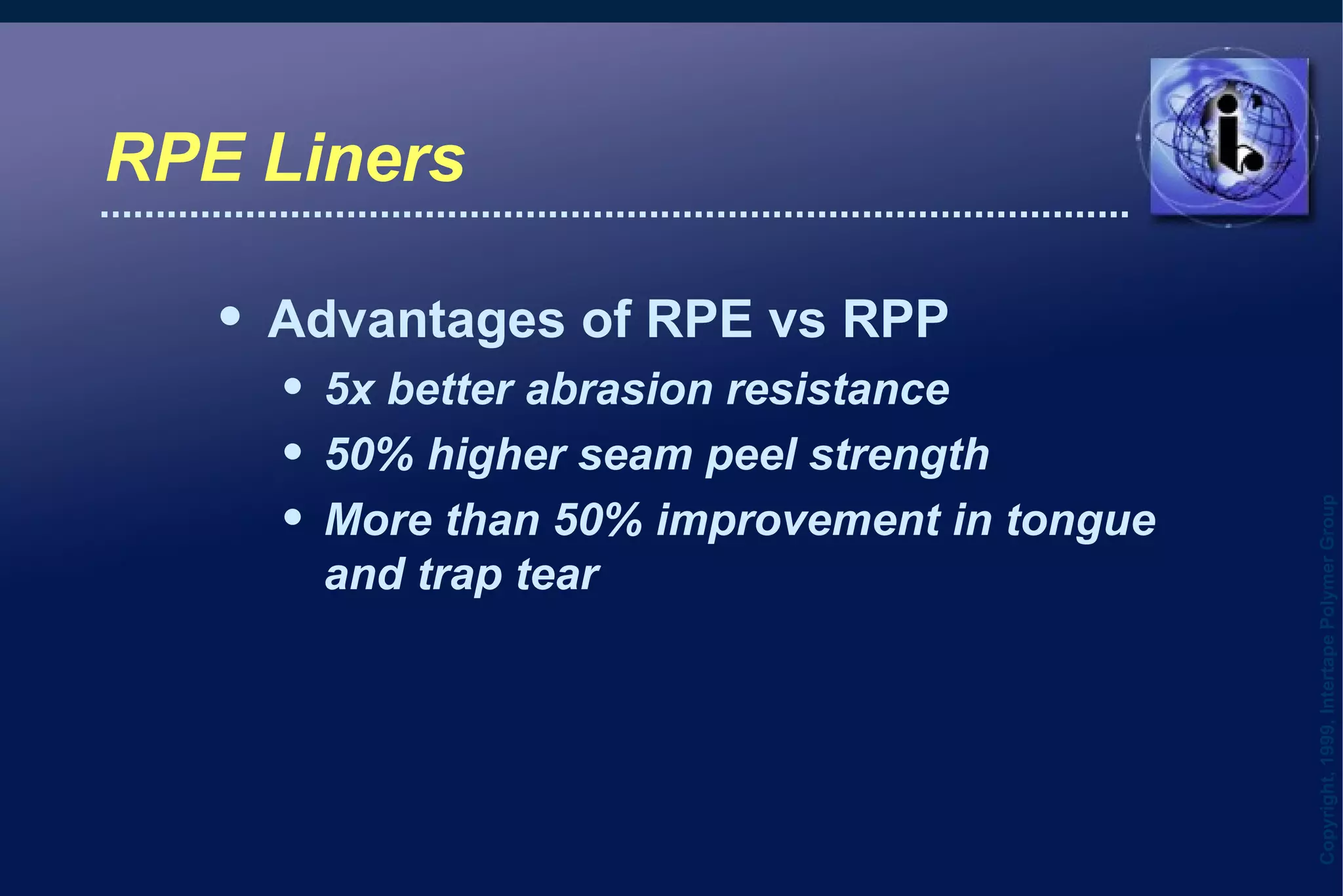 Reinforced Polypropylene (RPP) and Reinforced Polyethylene (RPE) Liner ...