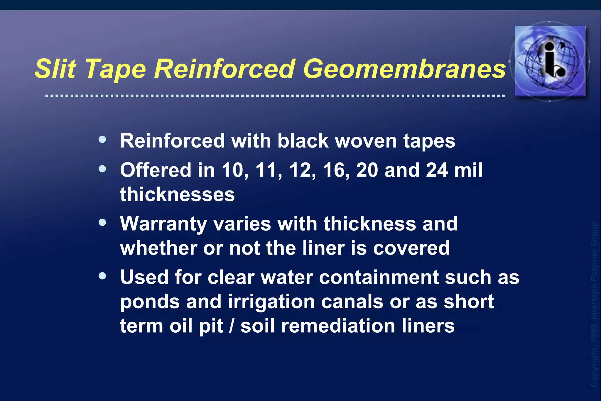 Reinforced Polypropylene (RPP) and Reinforced Polyethylene (RPE) Liner ...