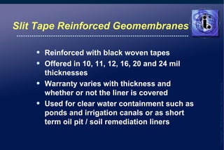 Reinforced Polypropylene (RPP) and Reinforced Polyethylene (RPE) Liner ...