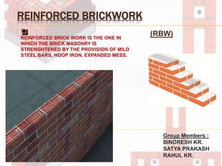 Reinforced brickwork | PPTX