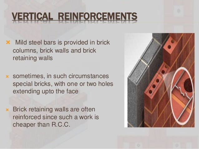Reinforced brickwork