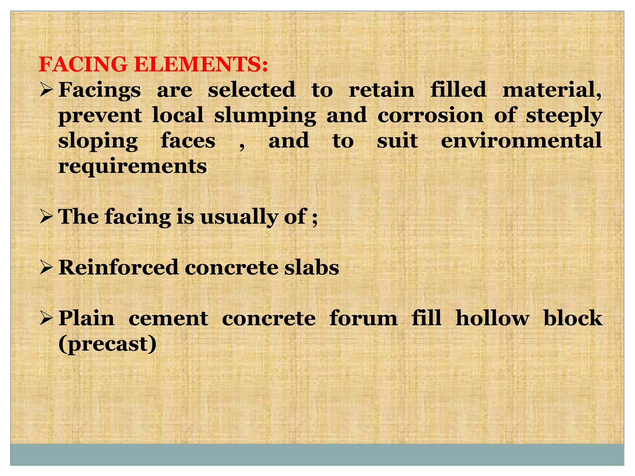 Reinforced Earth Wall RE wall | PPTX
