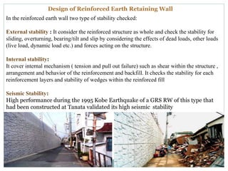 Reinforced earth walls | PPTX