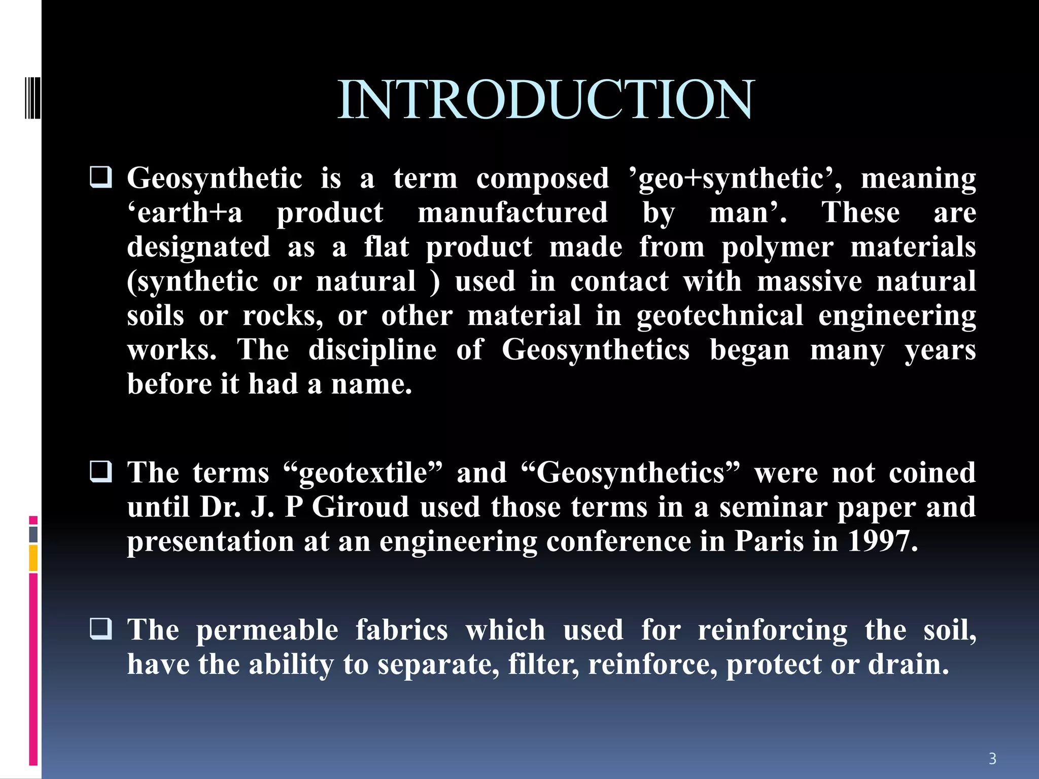 Reinforced soil structure and geotextile | PPTX