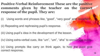 Reinforcement | PPTX | Educational Assessment | Education
