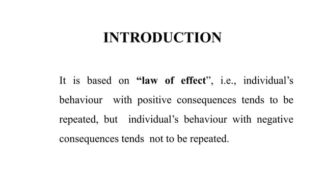 Reinforcement theory of motivation | PPTX