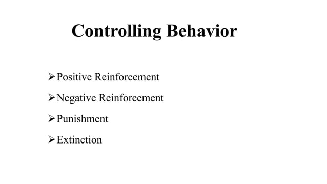Reinforcement theory of motivation | PPTX
