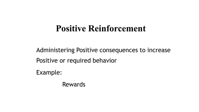 Reinforcement theory of motivation | PPTX