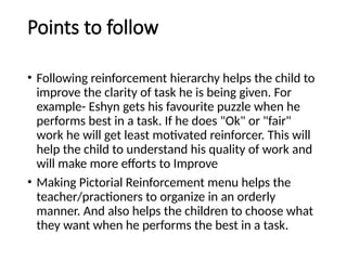 Reinforcement in SPED students powerpoint | PPTX