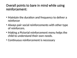 Reinforcement in SPED students powerpoint | PPTX