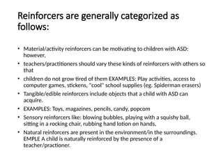 Reinforcement in SPED students powerpoint | PPTX