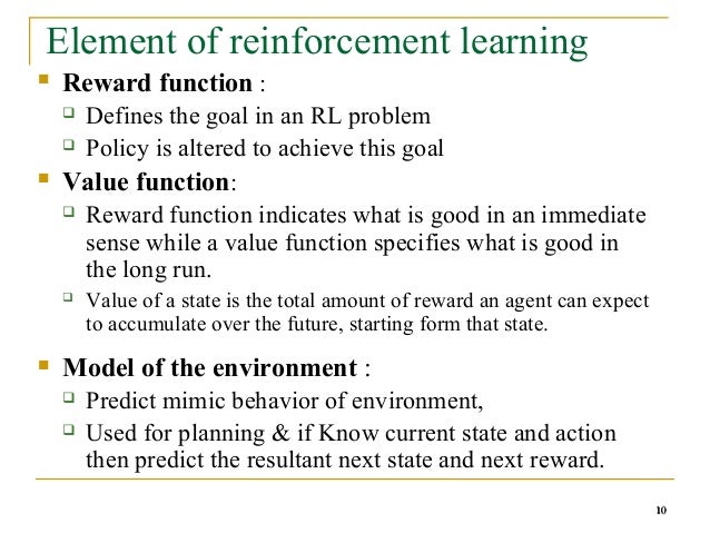Reinforcement learning