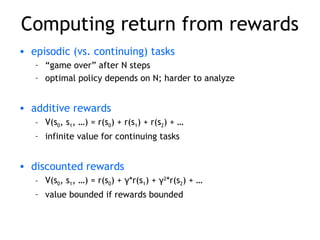 types of reinforcement-learning and description | PPT
